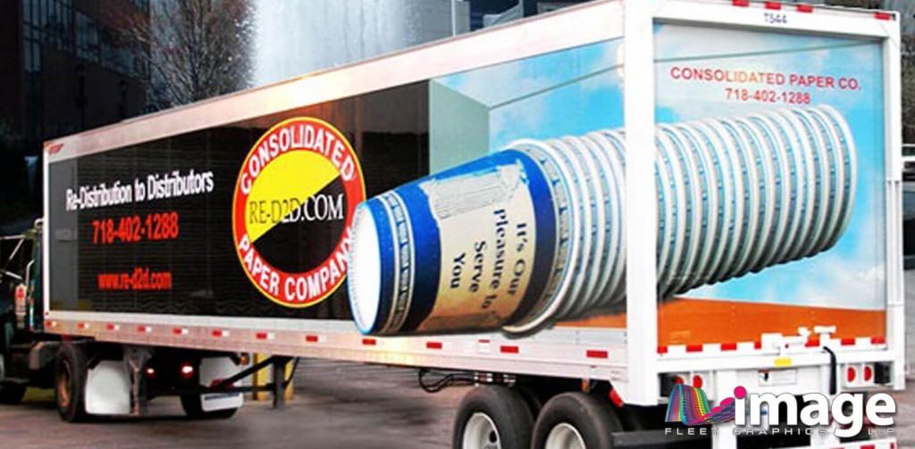 Consolidated Paper, Bronx, NY, Vanguard Trailer Wrap - Image Fleet Graphics