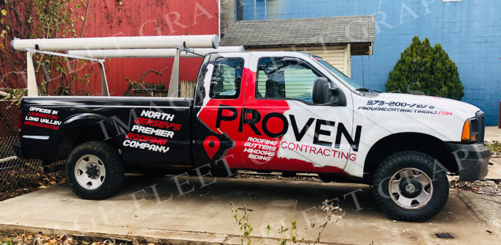 Proven Construction F250 Commercial Wrap - Image Fleet Graphics