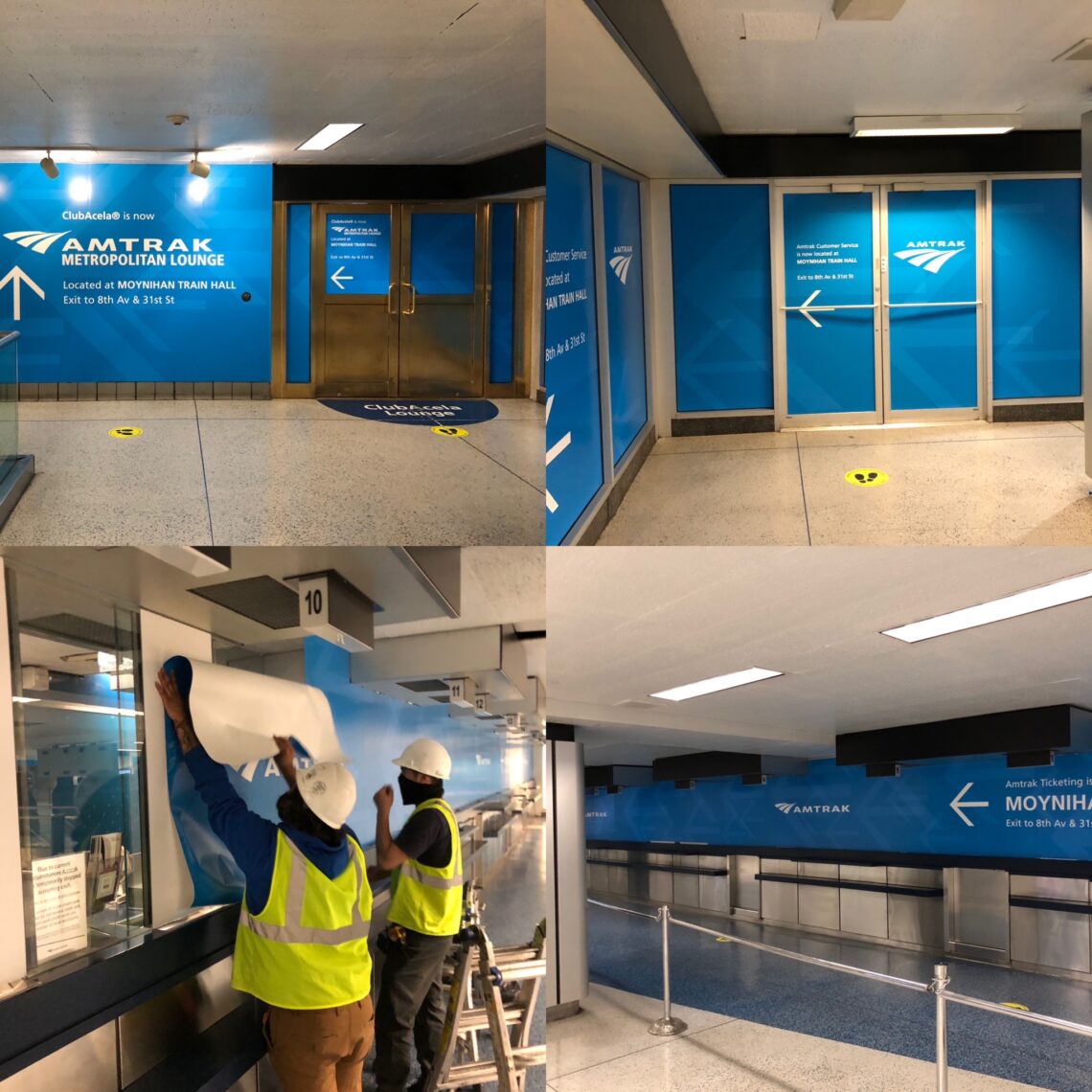 Penn Station overnight rebrand (wall and window wraps) - Image Fleet ...